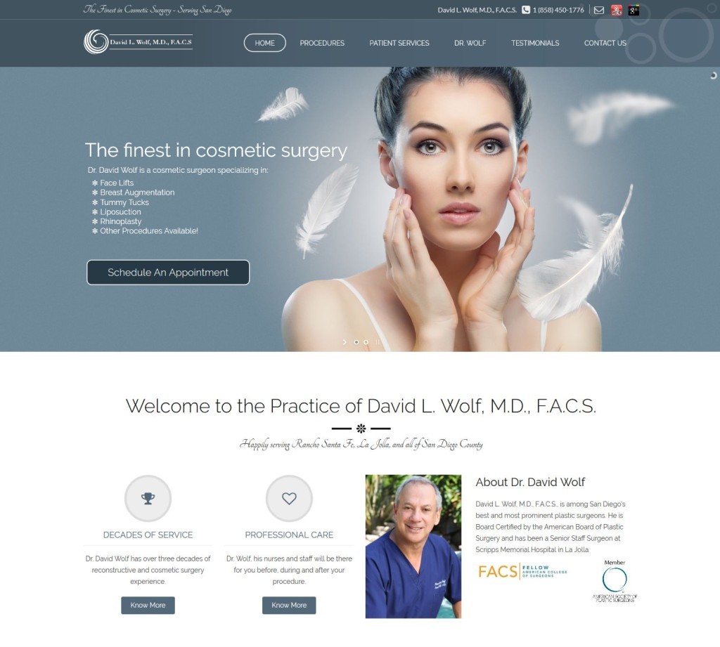 Dr. David Wolf - A local doctor running WordPress and HTML5